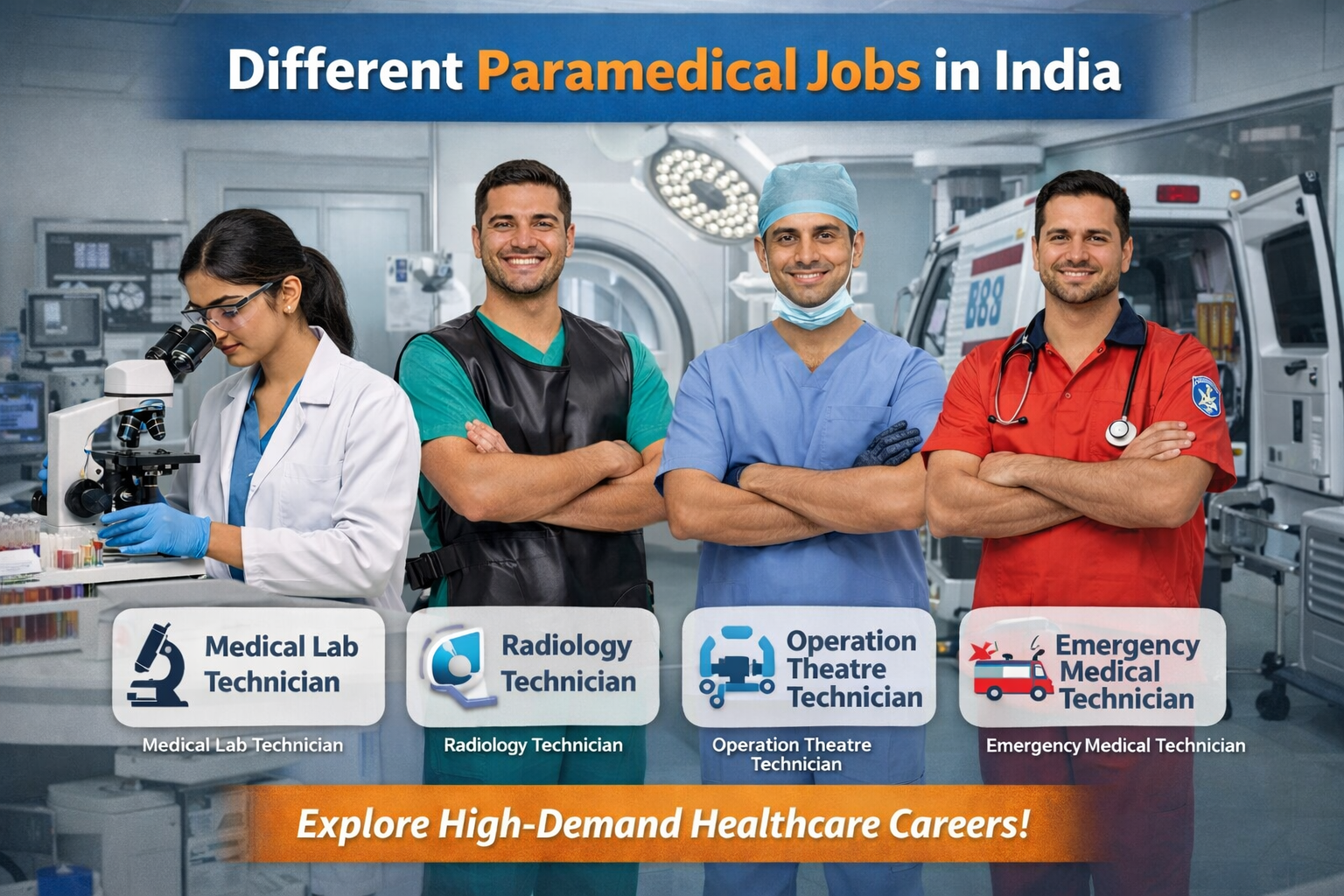Explore different paramedical jobs in India, career options, benefits ...